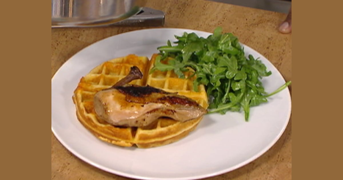 Southern comfort: Grilled chicken, waffles