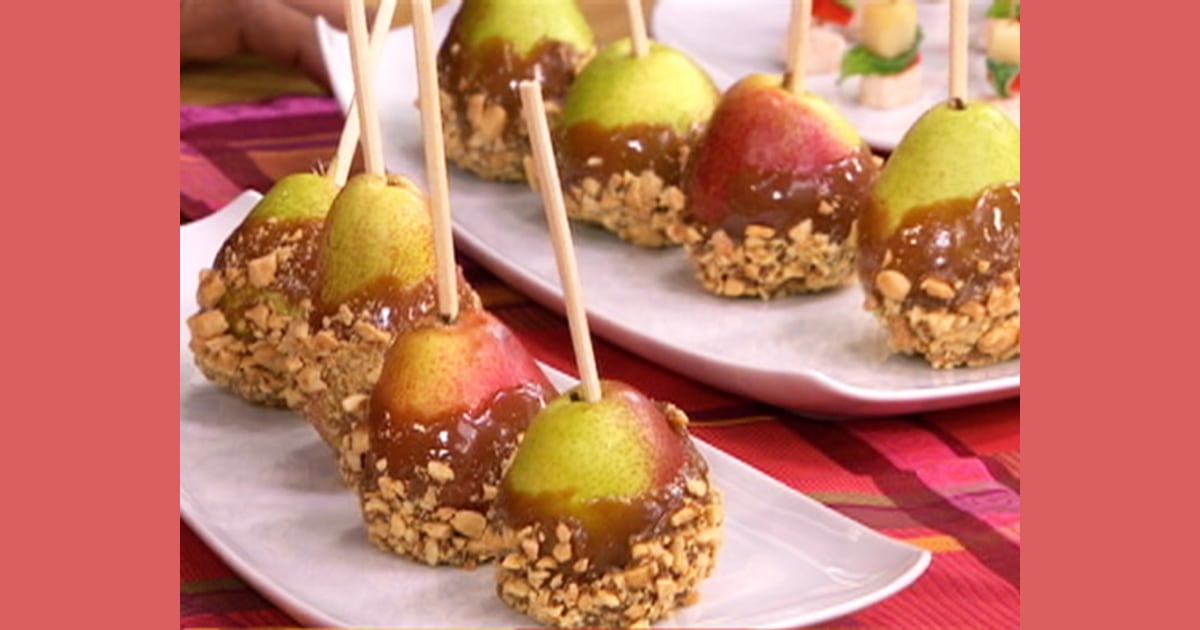 Preparing perfect cocktail-party pears