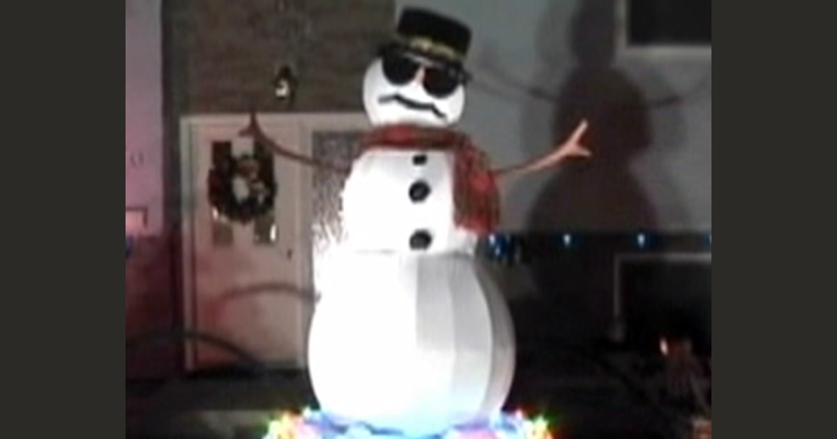 Snowman sings the blues