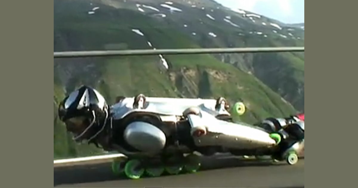 This daredevil is on a roll (literally)