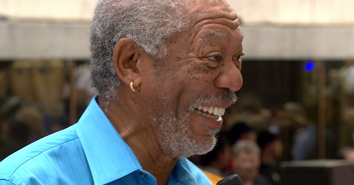 Morgan Freeman talks ‘really cool toys’ in ‘Batman’