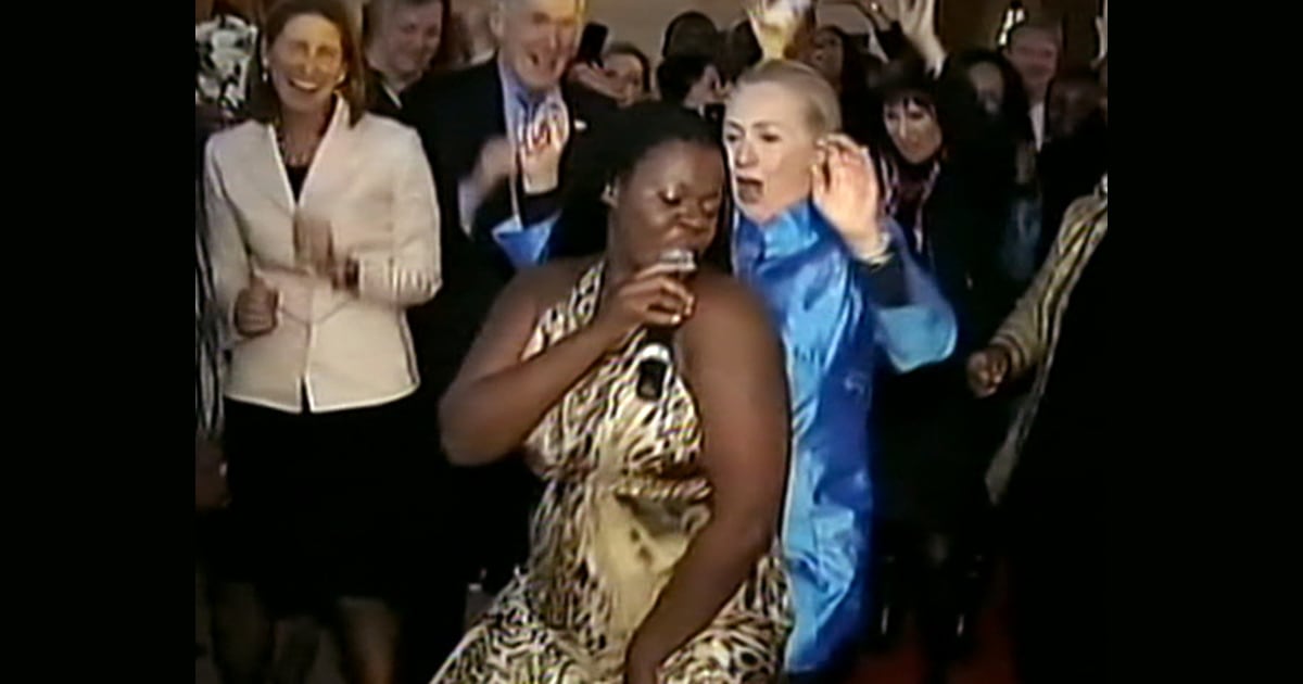 Hillary Clinton gets her groove on in South Africa