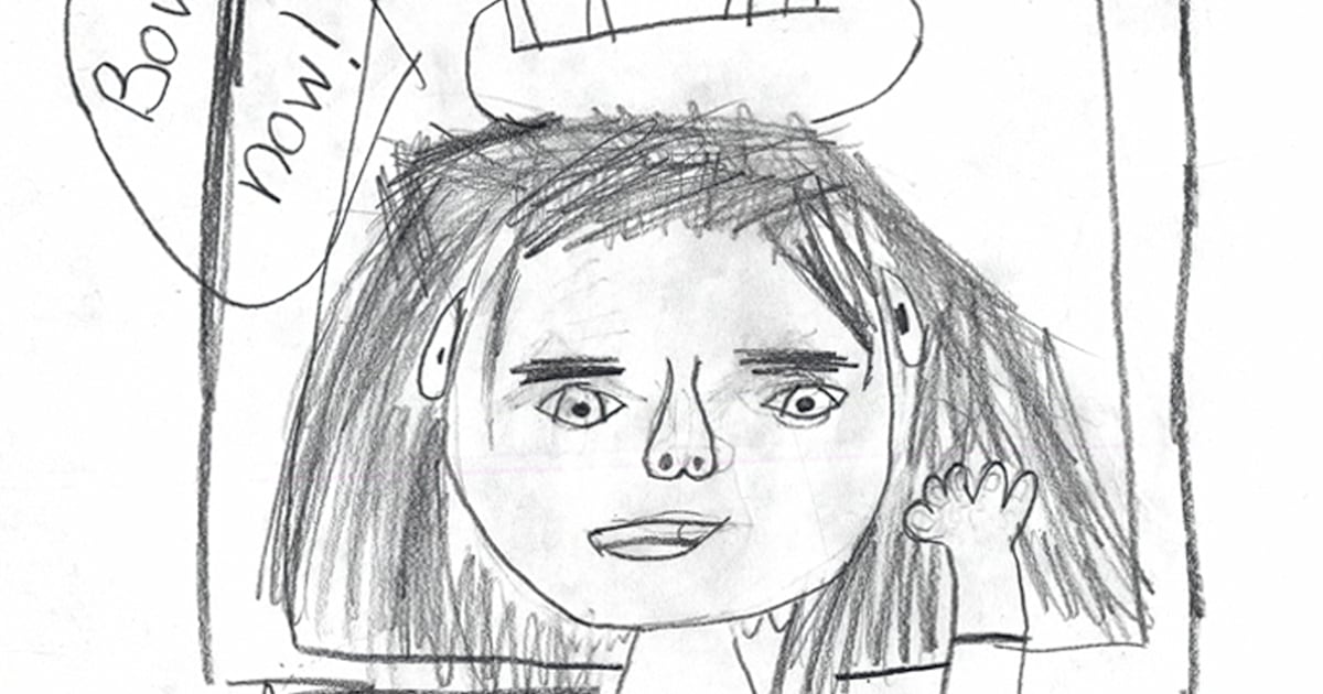Do you keep unflattering portraits drawn by kids?
