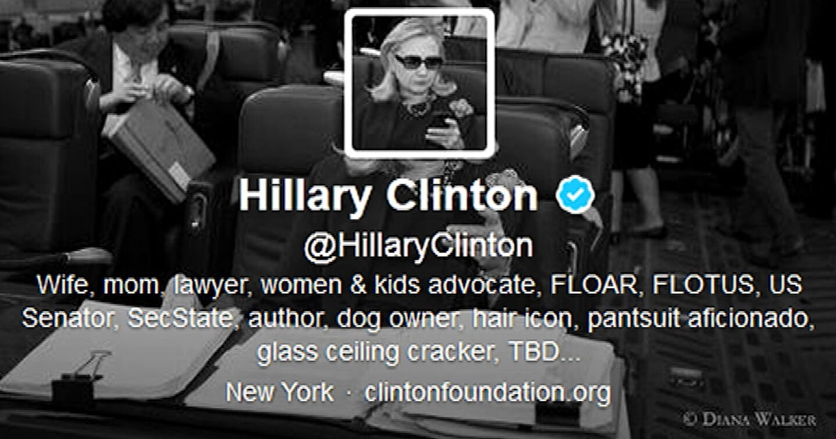 Hillary Clinton joins Twitter, thanking bloggers