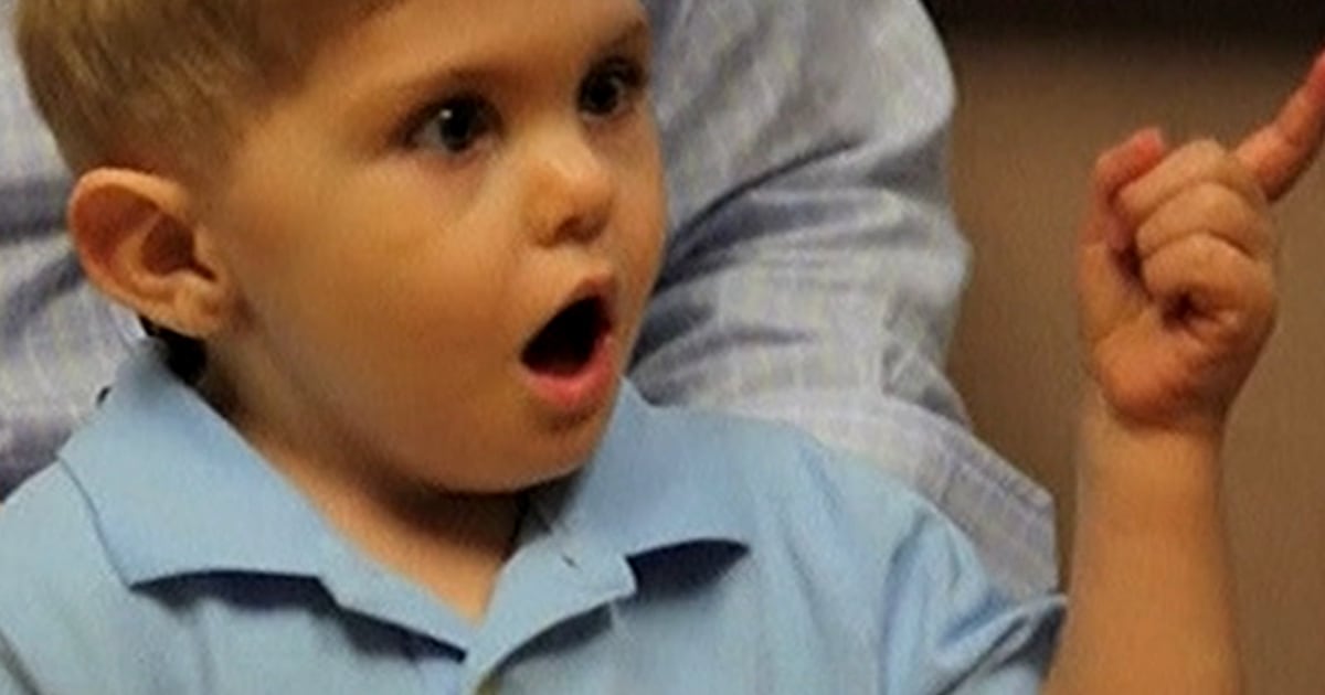 Deaf boy, 3, hears father's voice for the first time