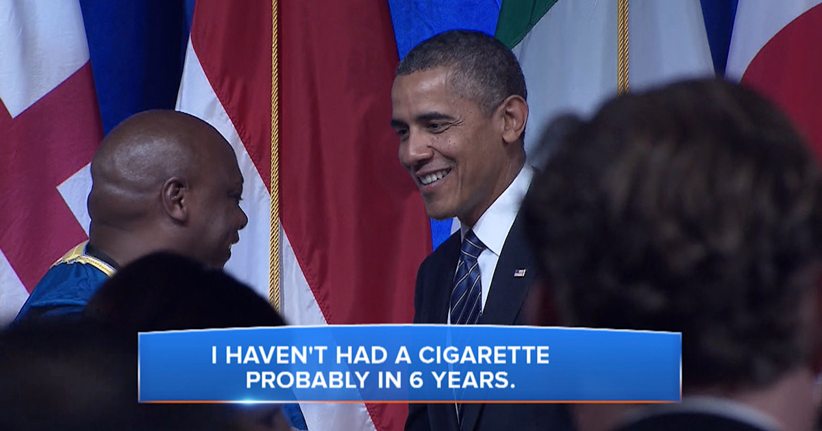 Obama: Michelle scared me into quitting smoking
