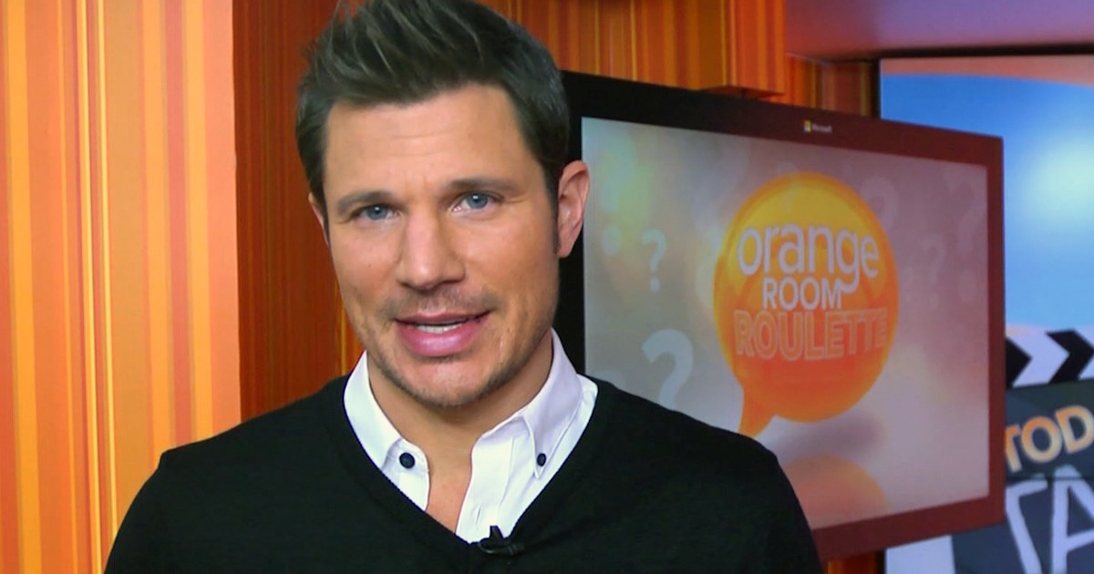Nick Lachey plays Orange Roulette with Sarah Hyland