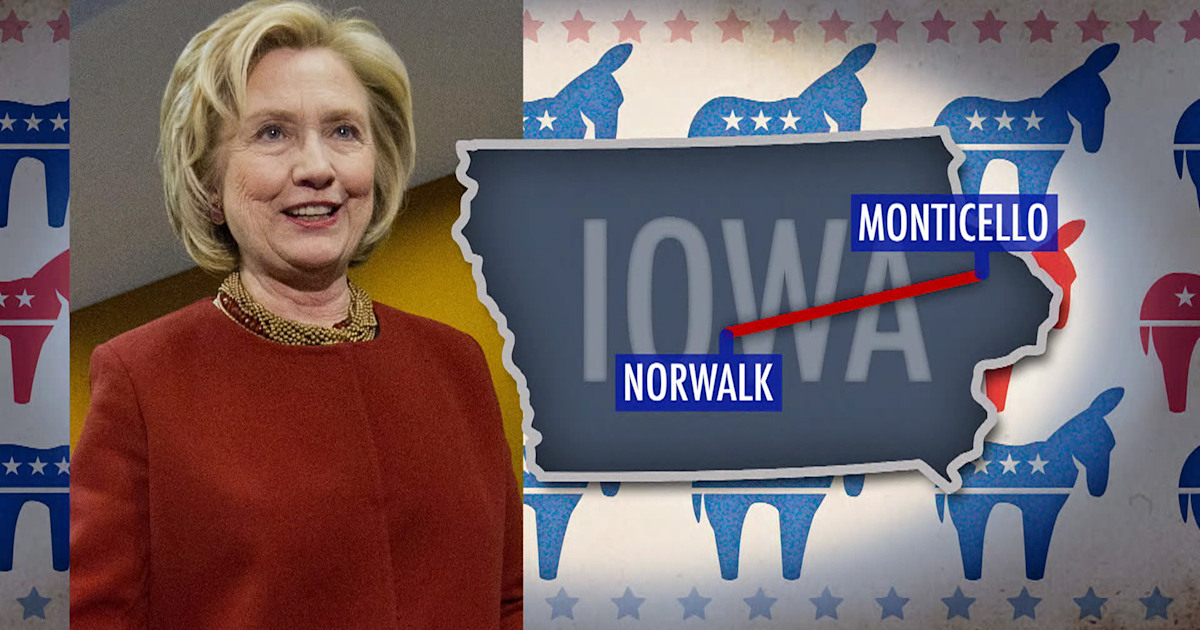 Hillary Clinton heads to Iowa