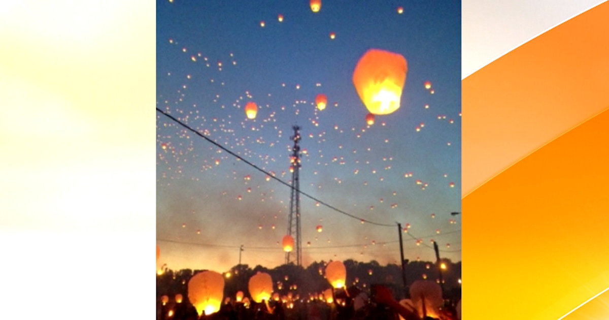 Watch: Flaming lantern hits cellphone tower, starts fire