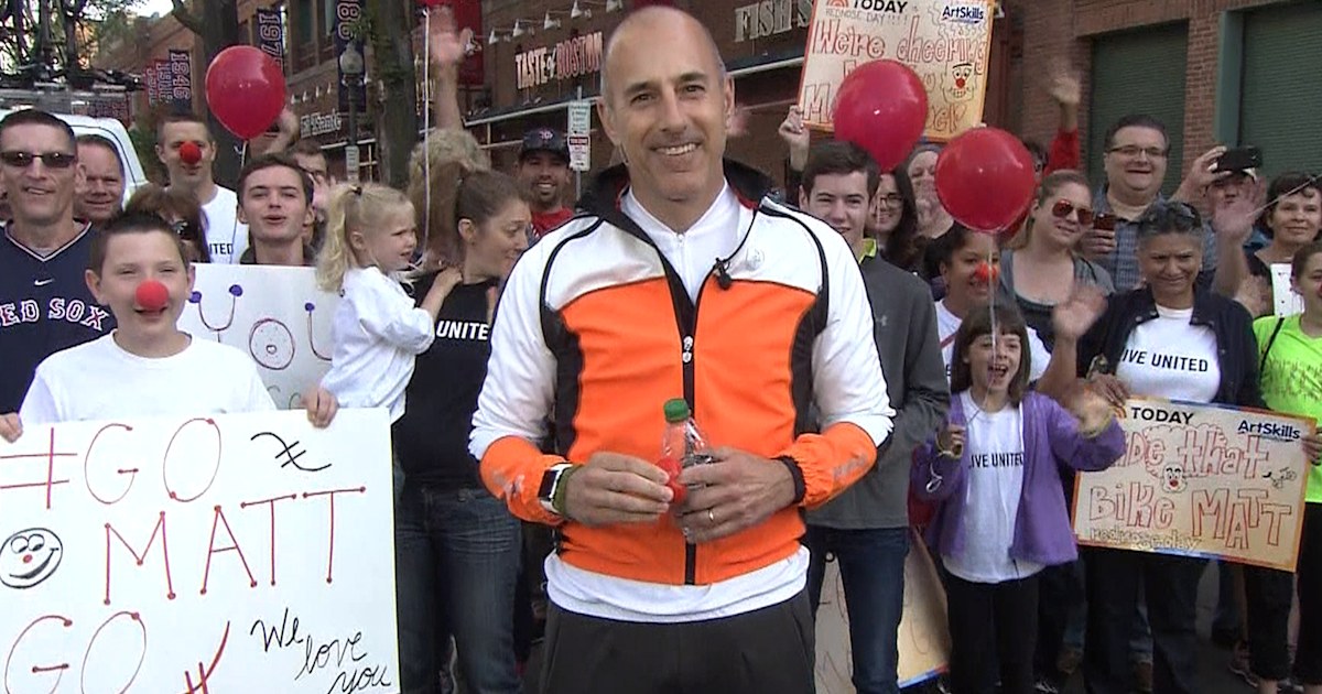 Checking in with Matt Lauer moments before his 230-mile bike ride
