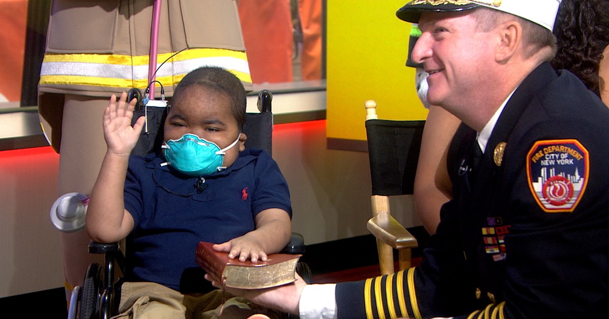 Make-A-Wish: Boy's dream of becoming firefighter comes true
