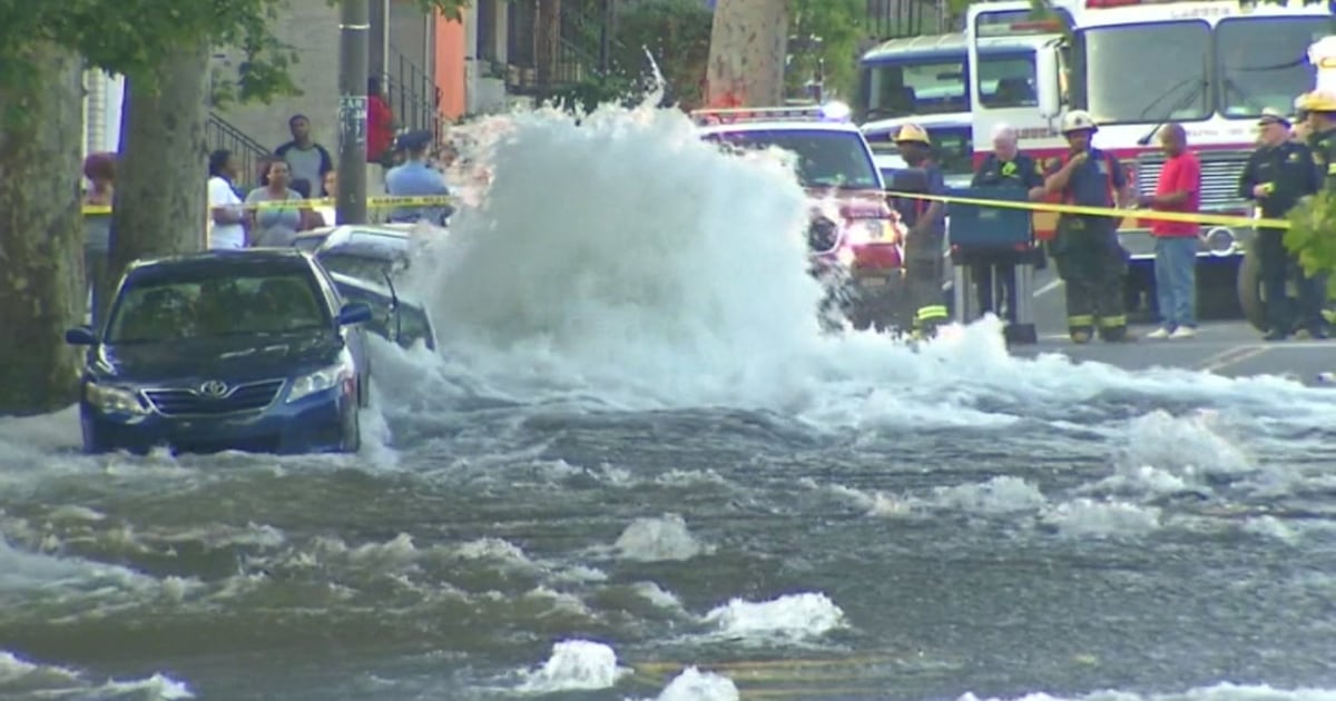 Philadelphia streets turned into raging river