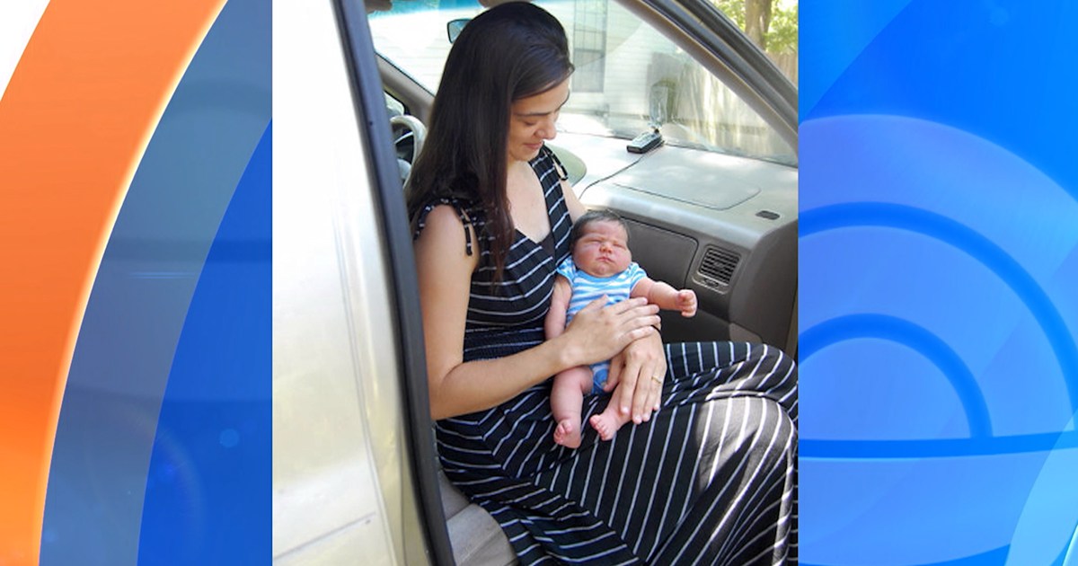Caught on camera: Baby born in the front seat of a car!