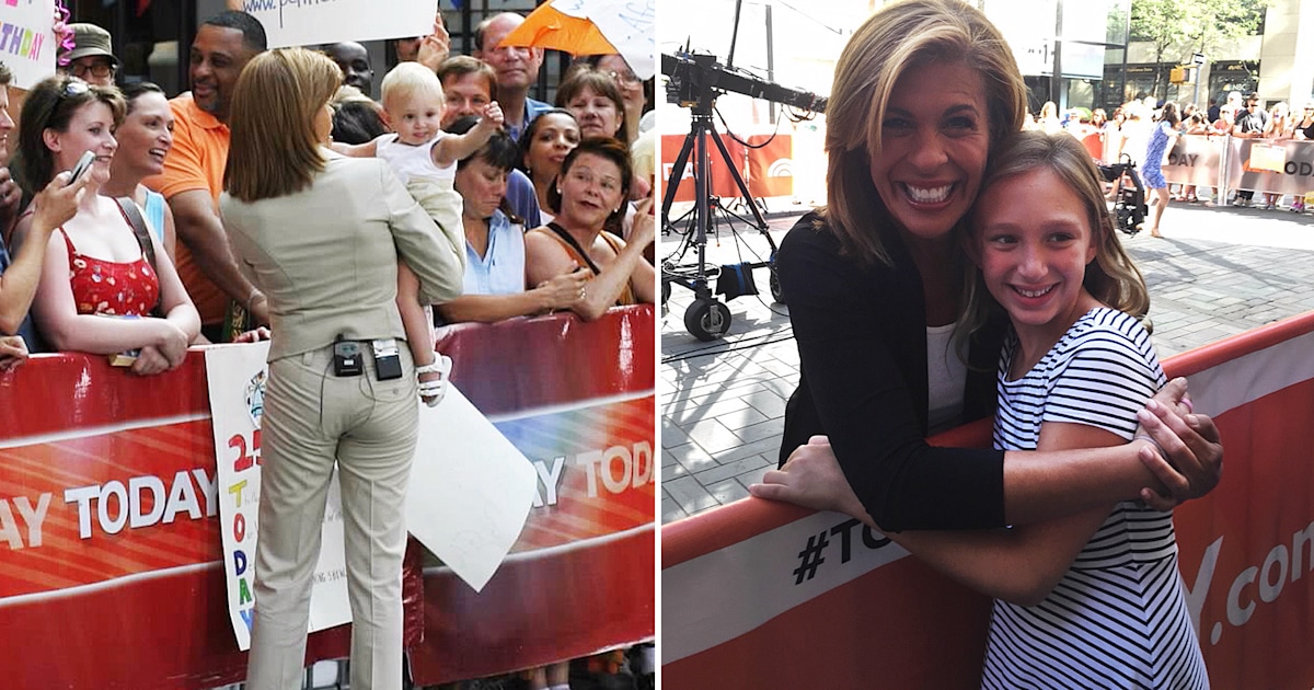 Hoda reunites with fan who visited plaza 9 years ago