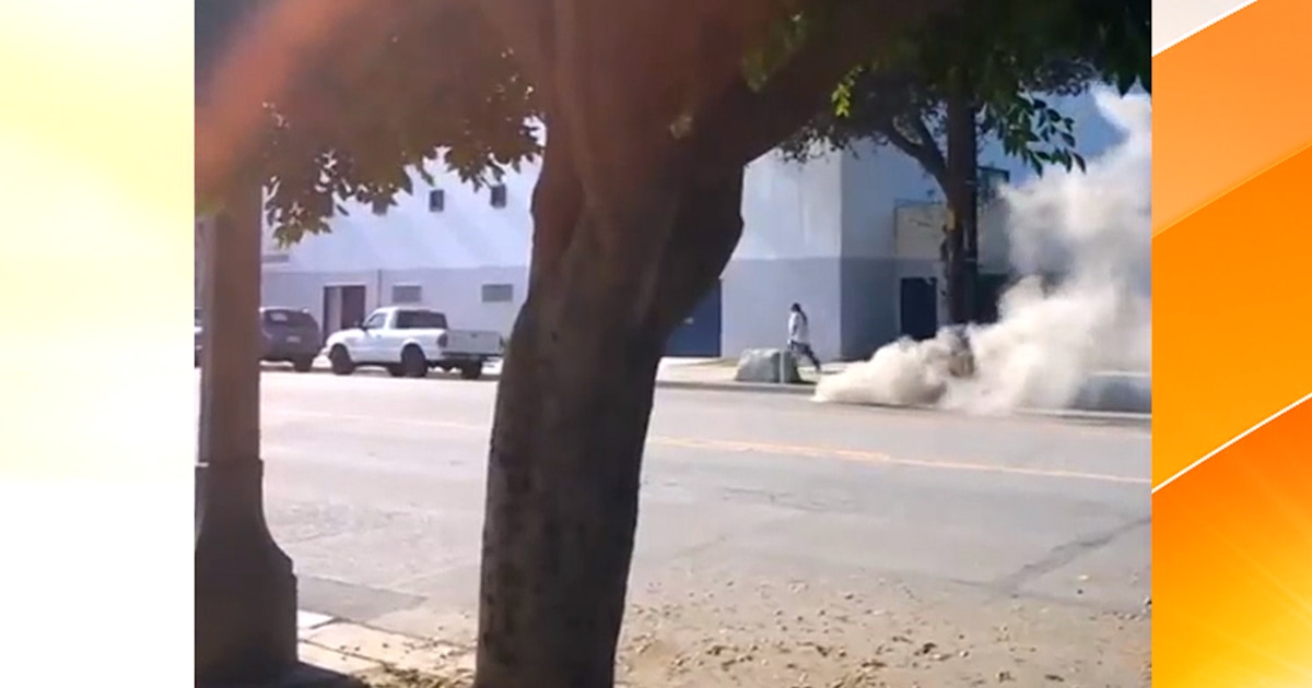 Video: Manhole cover shoots into air during vault explosion