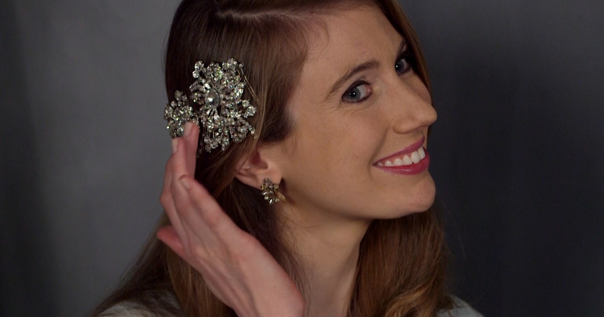 5 steps to a glam DIY hair brooch