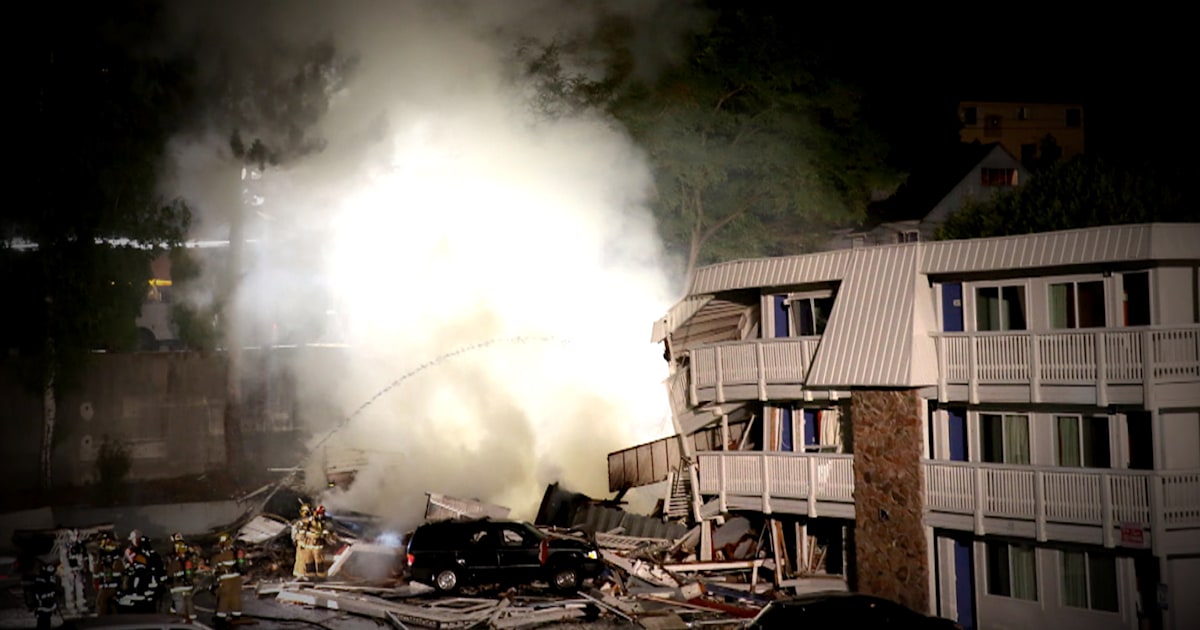 Explosion levels Washington hotel, manager hailed a hero