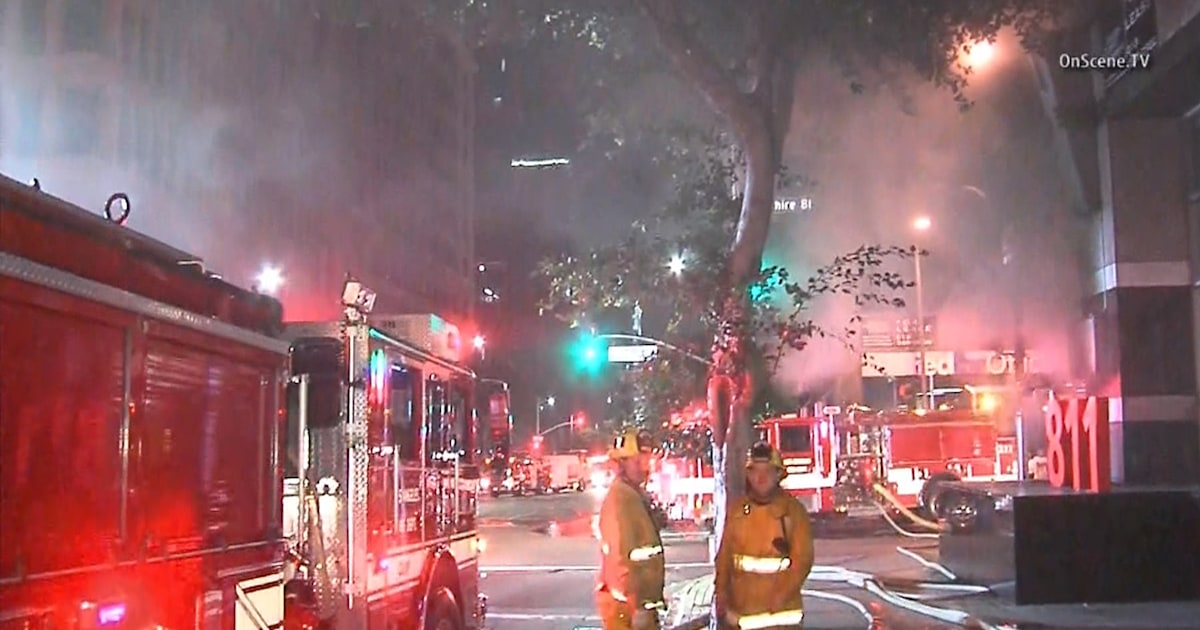 Underground explosion shakes LA building, injuring 2