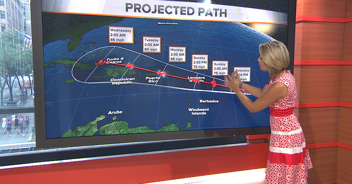 Tracking Hurricane Danny’s path