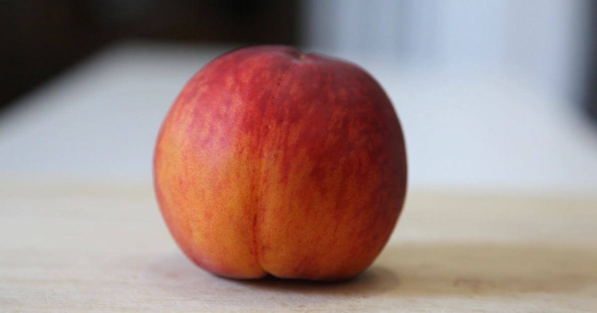How to peel and pit a peach with ease