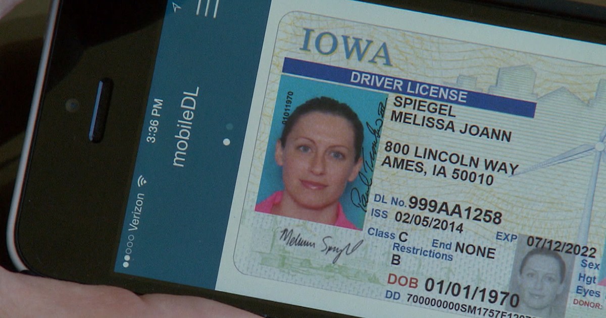 Iowa starts testing digital driver's licenses