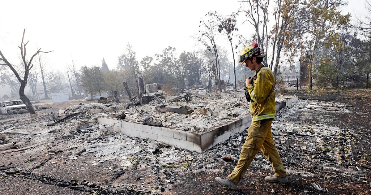 Dramatic video: Raging Valley wildfire explodes around fire crews