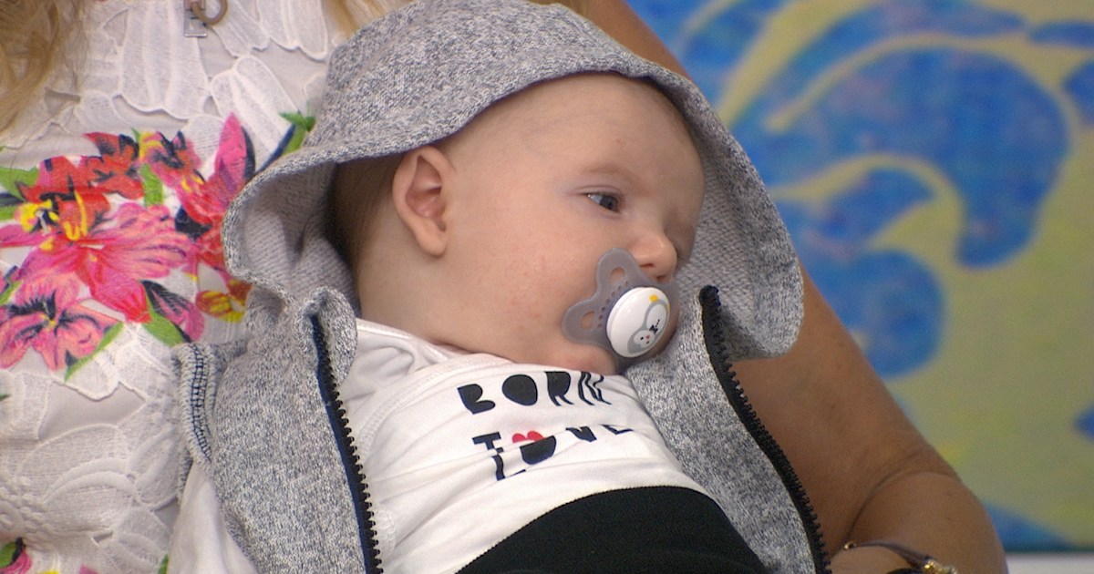 Bobbie Thomas introduces adorable baby son Miles to the Fourth Hour