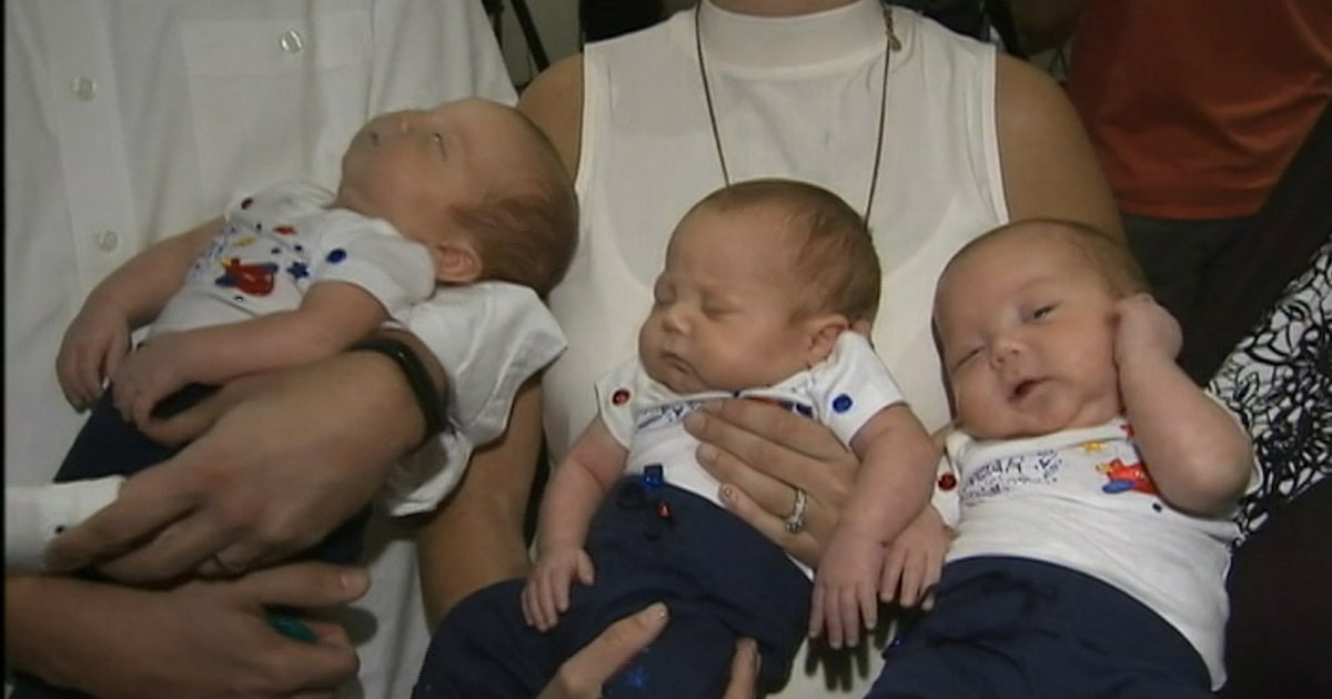 Rare identical triplets born to New York couple