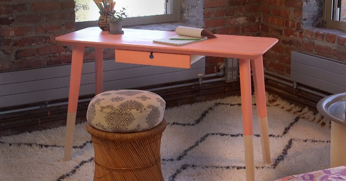 IKEA hack: How to DIY this color-block desk