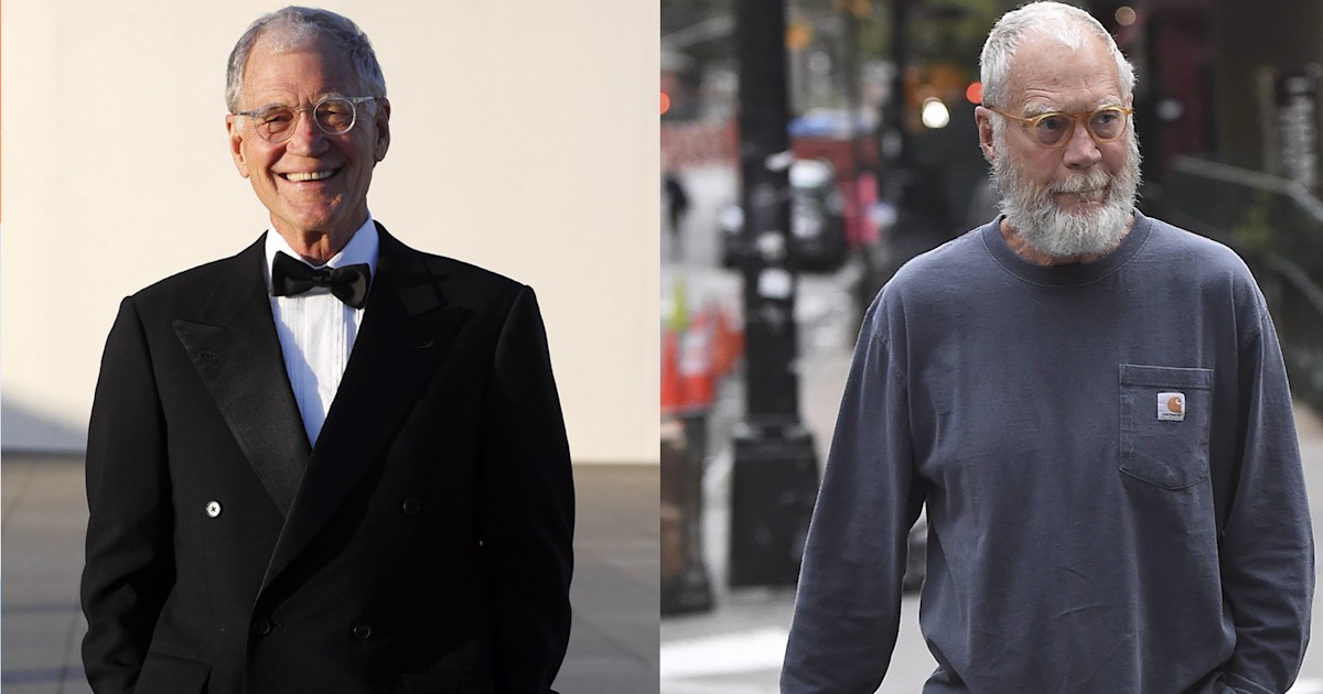Weird with a beard? See David Letterman’s new look