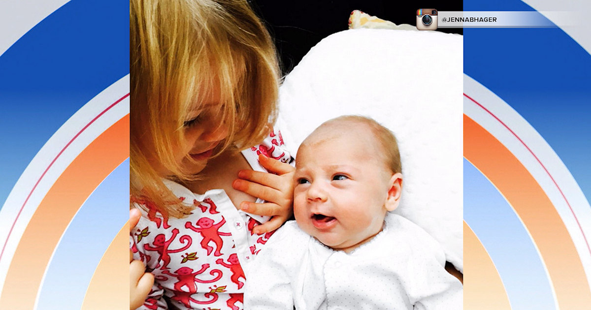 Jenna’s back! She says baby Poppy has ‘completed our family’