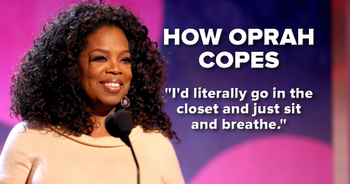 Oprah reveals how she copes with stress