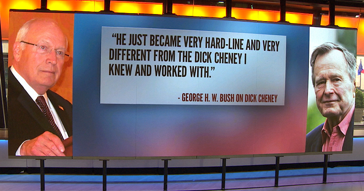 George H.W. Bush’s new book has surprising criticism of Cheney, Rumsfeld