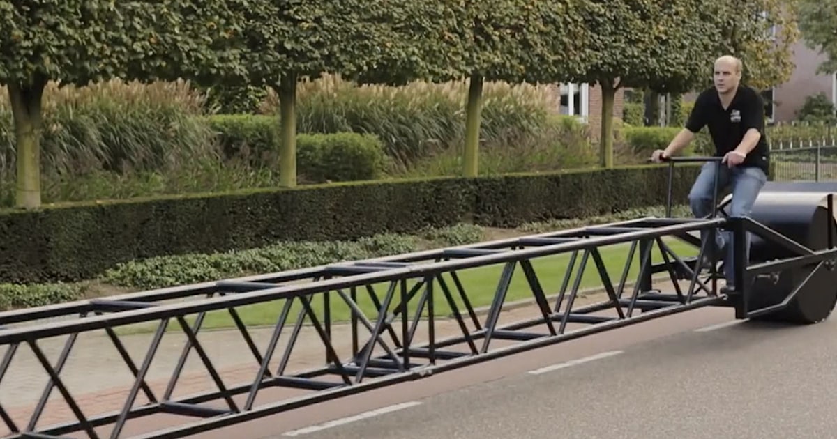 Longest bike ever created by the bicycle-loving Dutch