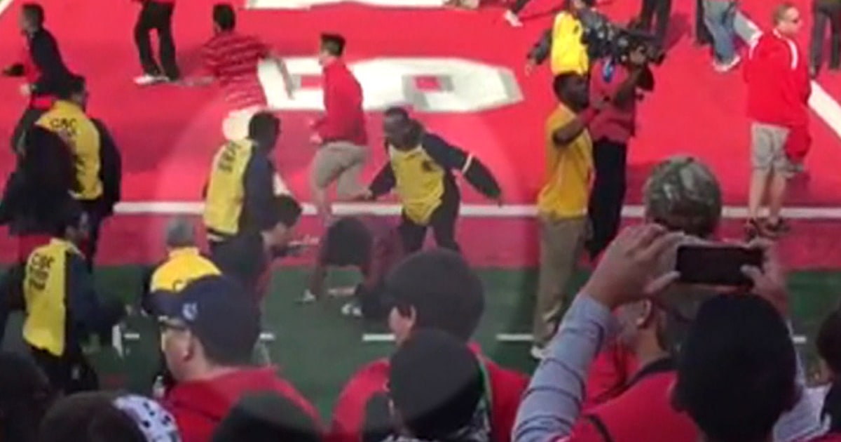 Security guards who tackled Houston fan on field under investigation