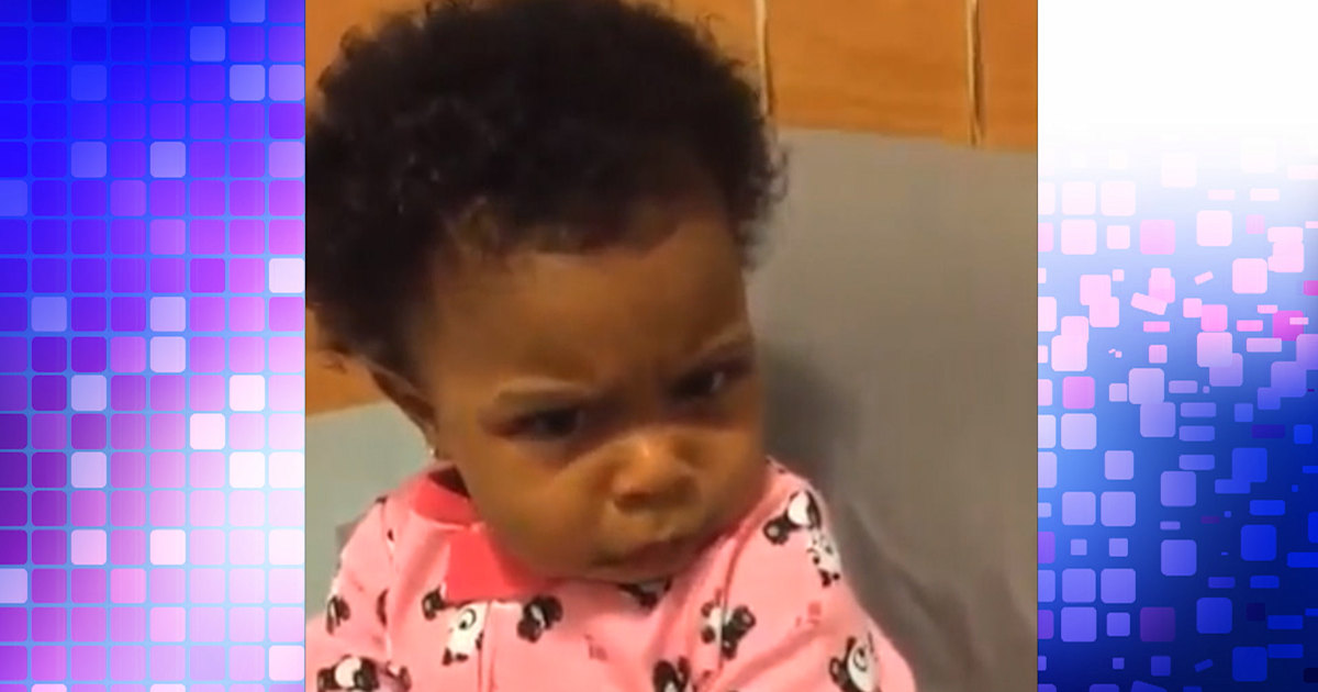 Webtastic: Baby makes her mad face on demand