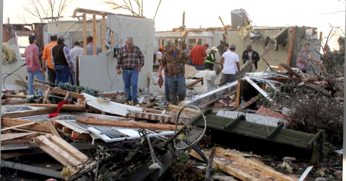 Severe storms hit the South