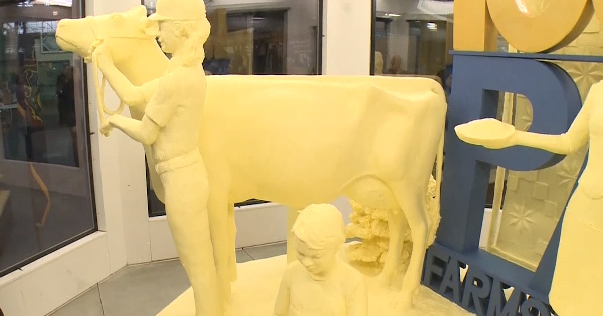 Life-size butter sculptures took 2 weeks and a half-ton of butter