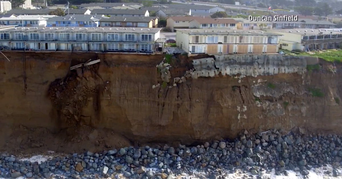 Pacifica cliff resident shows off dangerous erosion