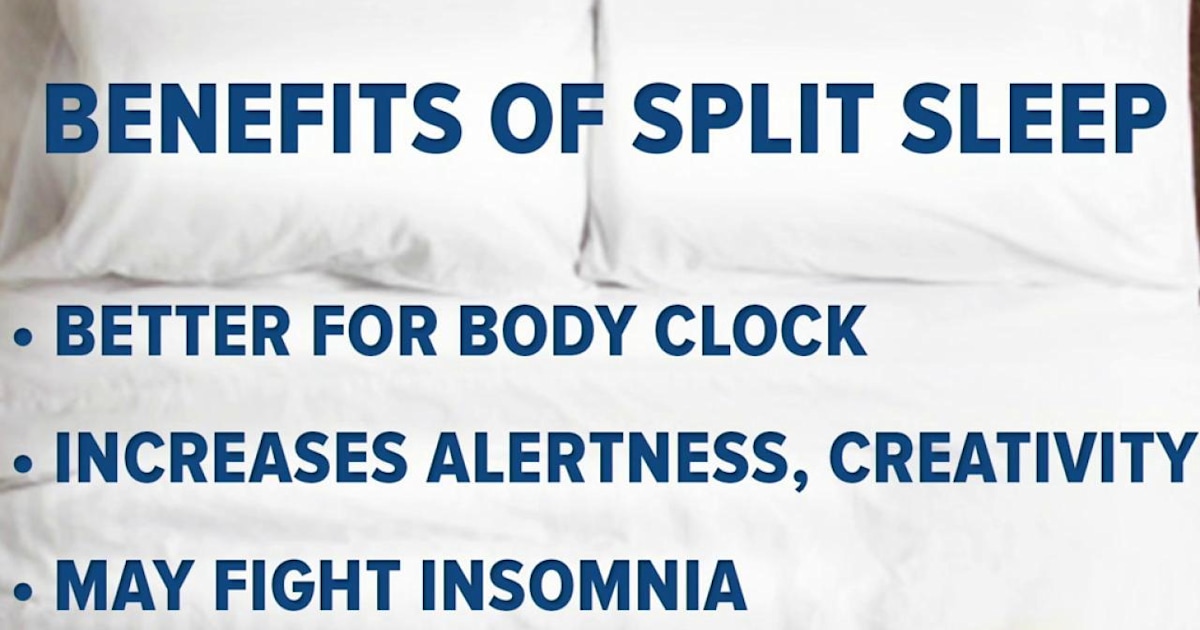 Siesta, anyone?! Some experts say you should be splitting up your sleep ...