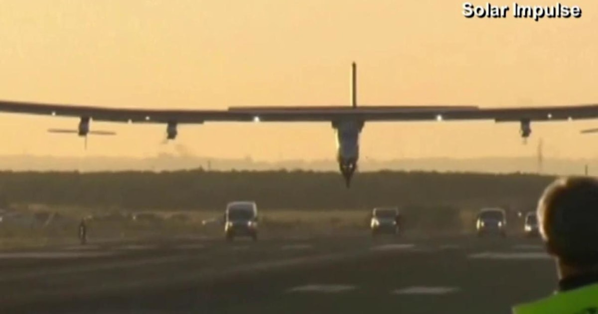 Sun-powered ‘Solar Impulse’ lands in Spain