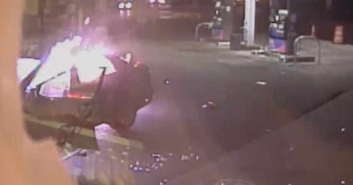 Video: Car explodes due to vapors from a gas can, sending man to the ...