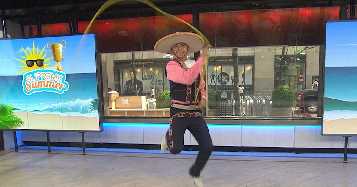 See Guinness record for lasso Texas skips broken on TODAY!