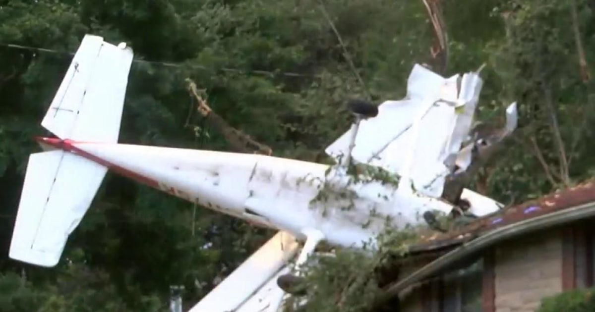 Small plane crashes into house, sending pilot, passenger to hospital