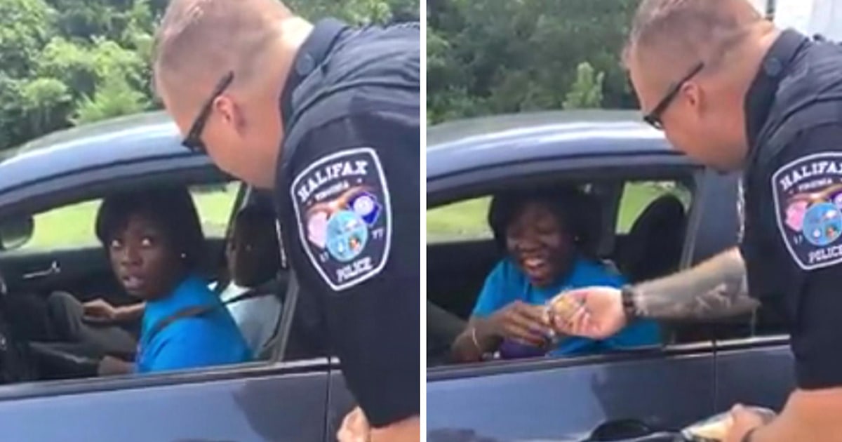 Cool surprise! Police hand drivers ice cream instead of tickets