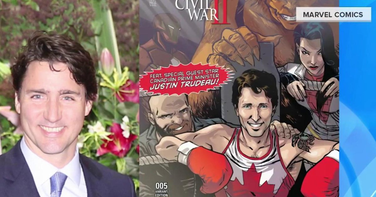 See Canada’s Prime Minister Justin Trudeau transformed into an action hero