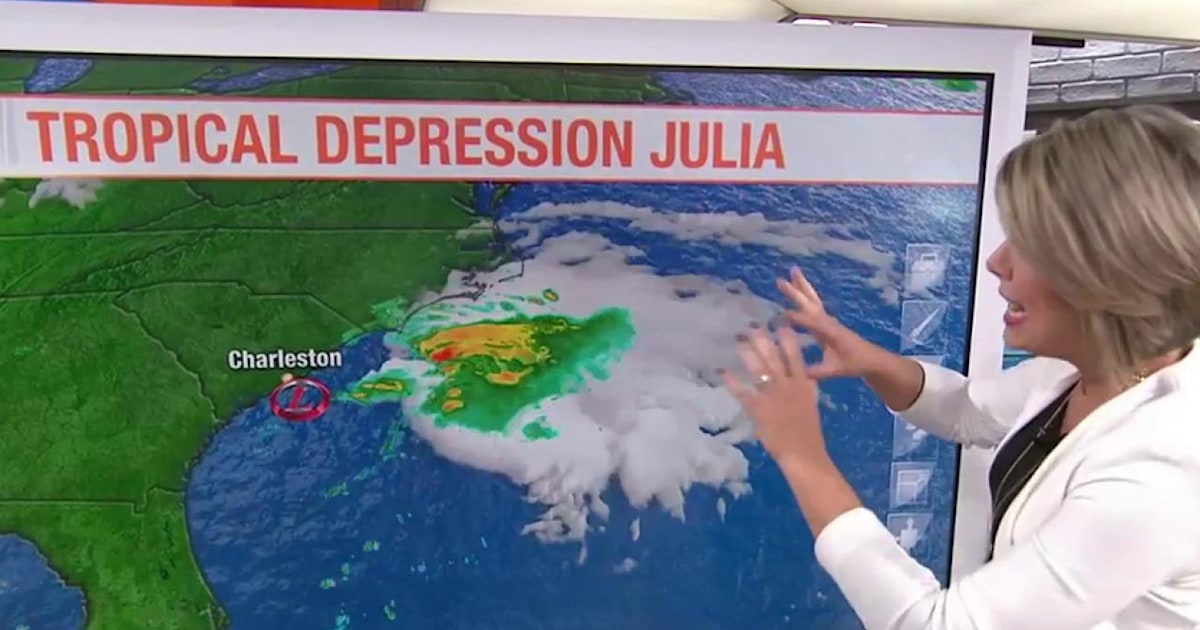 Tropical Storm Julia brings heavy rains to Southeast