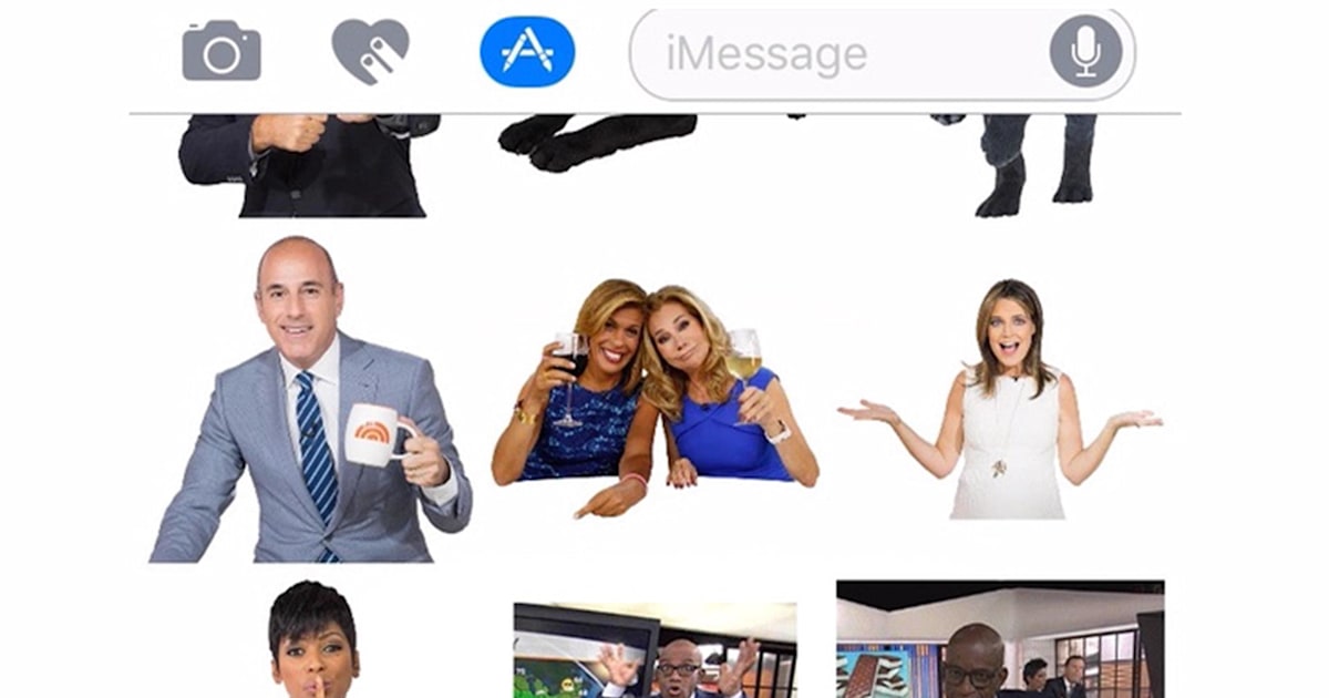 Class up your text messages with KLG and Hoda stickers