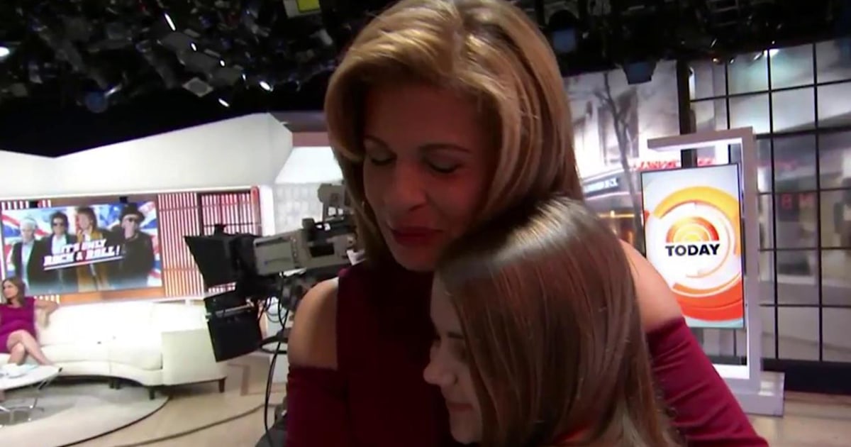 Hoda catches up with young cancer survivor