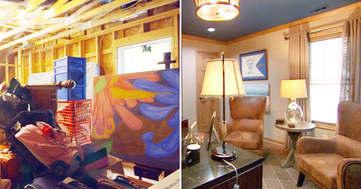 Junk room to man cave: See this dad’s extraordinary den makeover